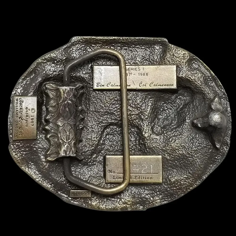 Accessories | Vtg Belt Buckle 1987 Pewter Tisco 51 Years Tractor ...